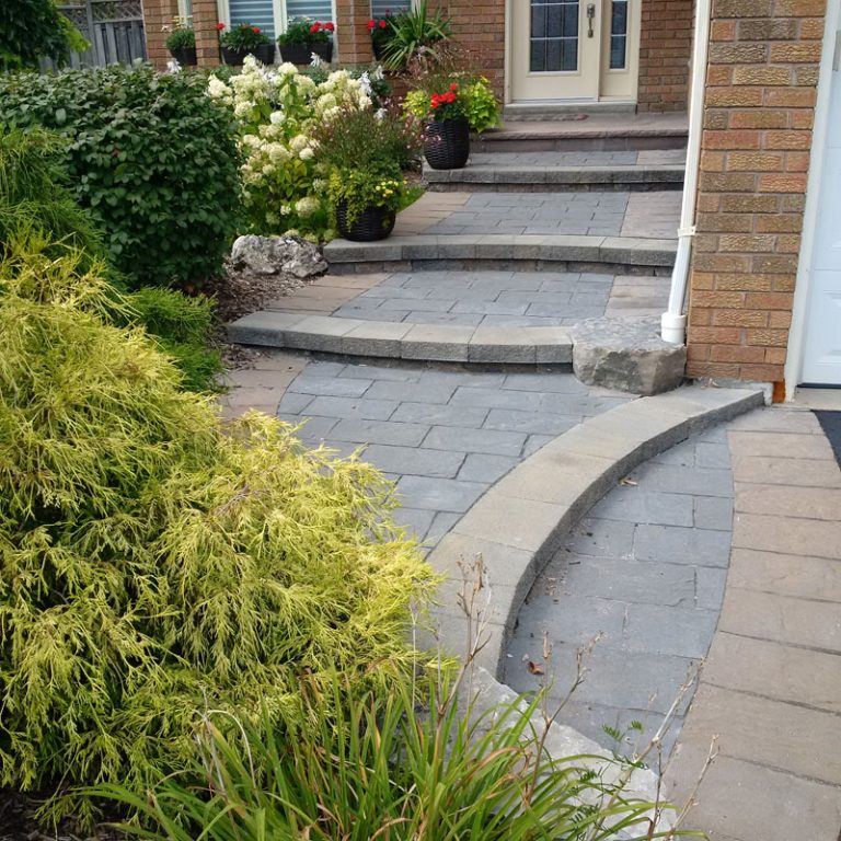 Retaining Walls & Steps – Sycamore Landscape, interlocking pavers ...